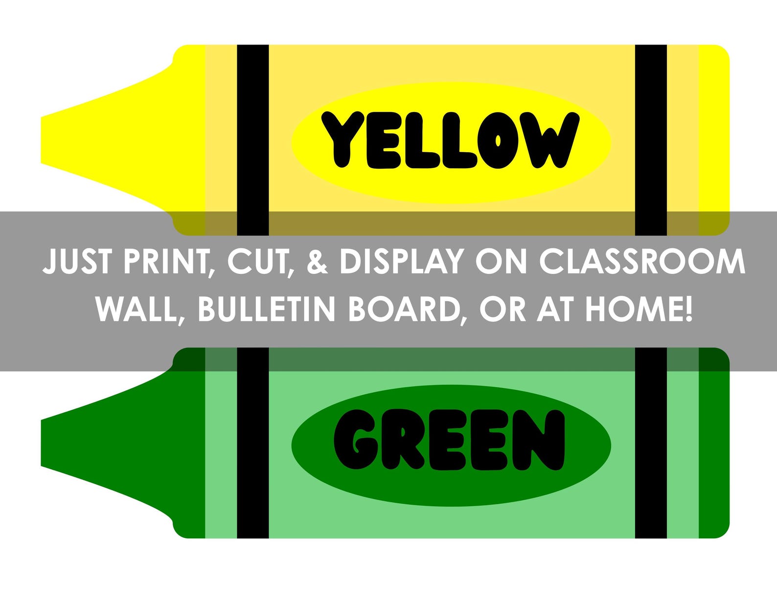 Crayon Cards Printable | 11 Colors | Learning Colors Cards | Colorful ...