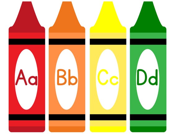 Tarjetas Imprimibles Con Dibujos De Colores De Crayones Tarjetas