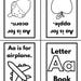 Printable ABC A to Z Mini Books for Preschoolers Fun Alphabet Coloring ...