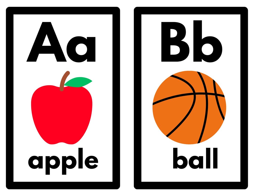 Printable Alphabet A to Z Wall Cards for Classroom | Early Learning ...