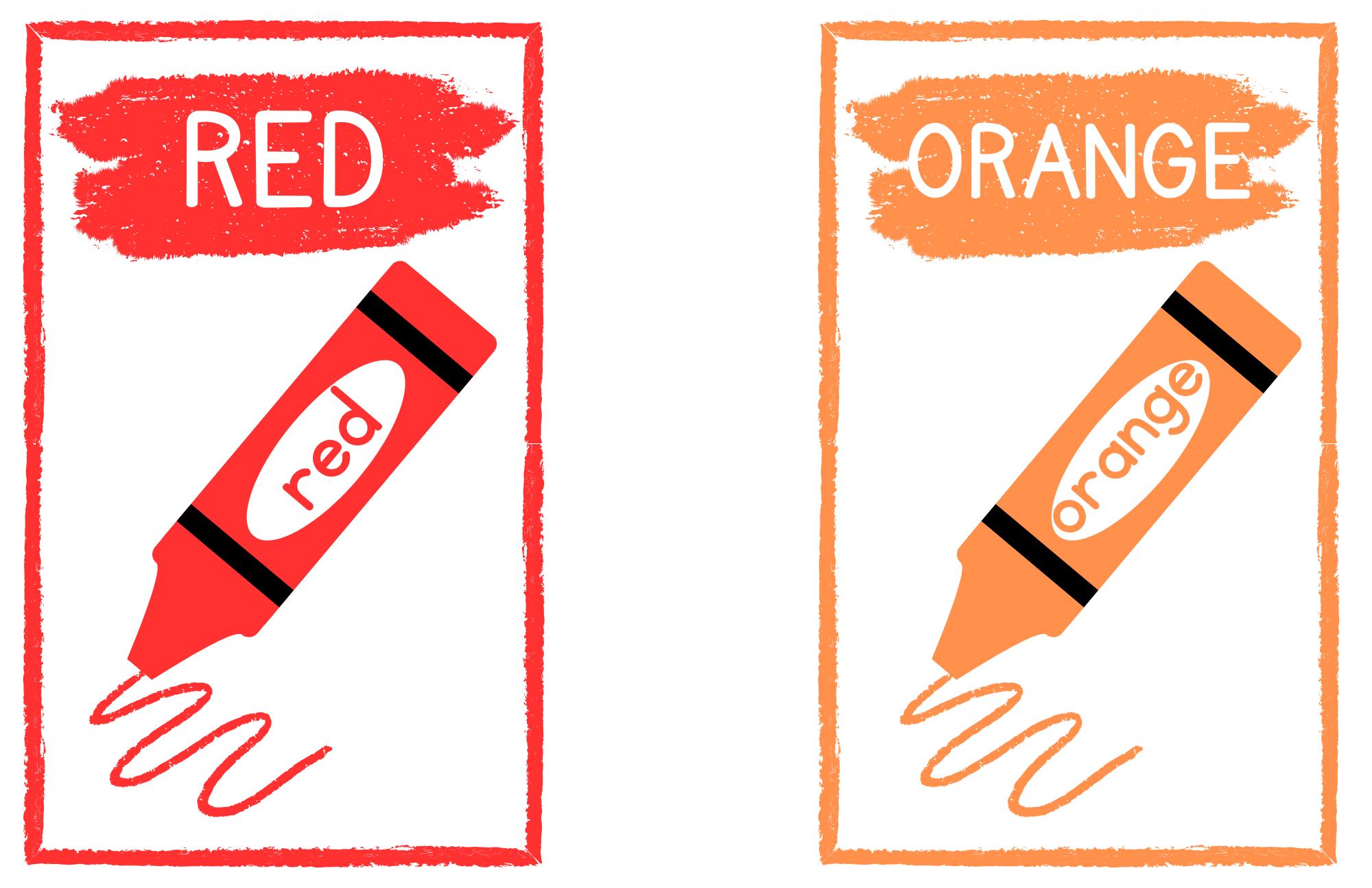 Printable Crayon Themed Learning Colors Cards | Colors Flashcards ...