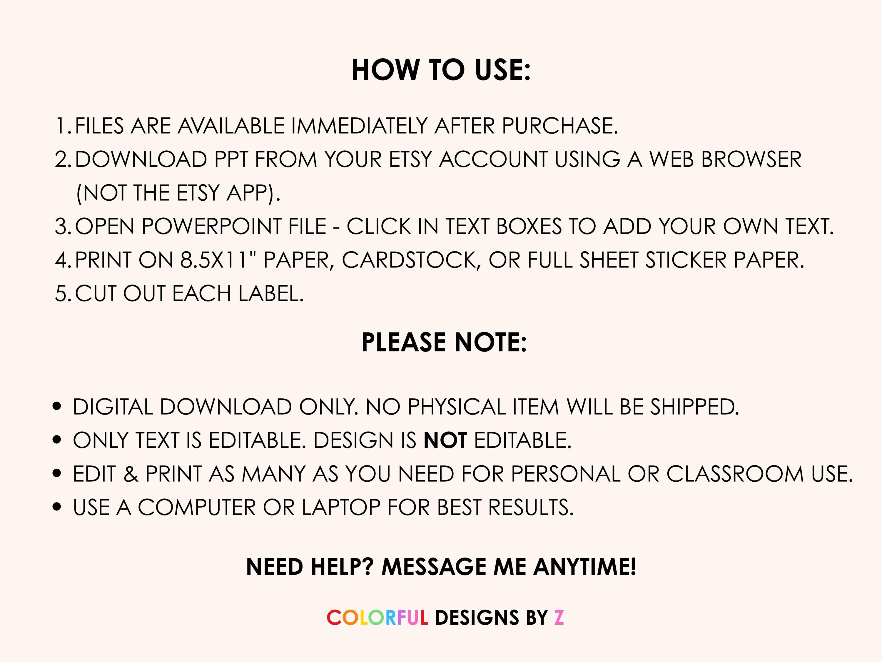 Editable Birthday Labels Printable | Colorful Party Labels Template ...