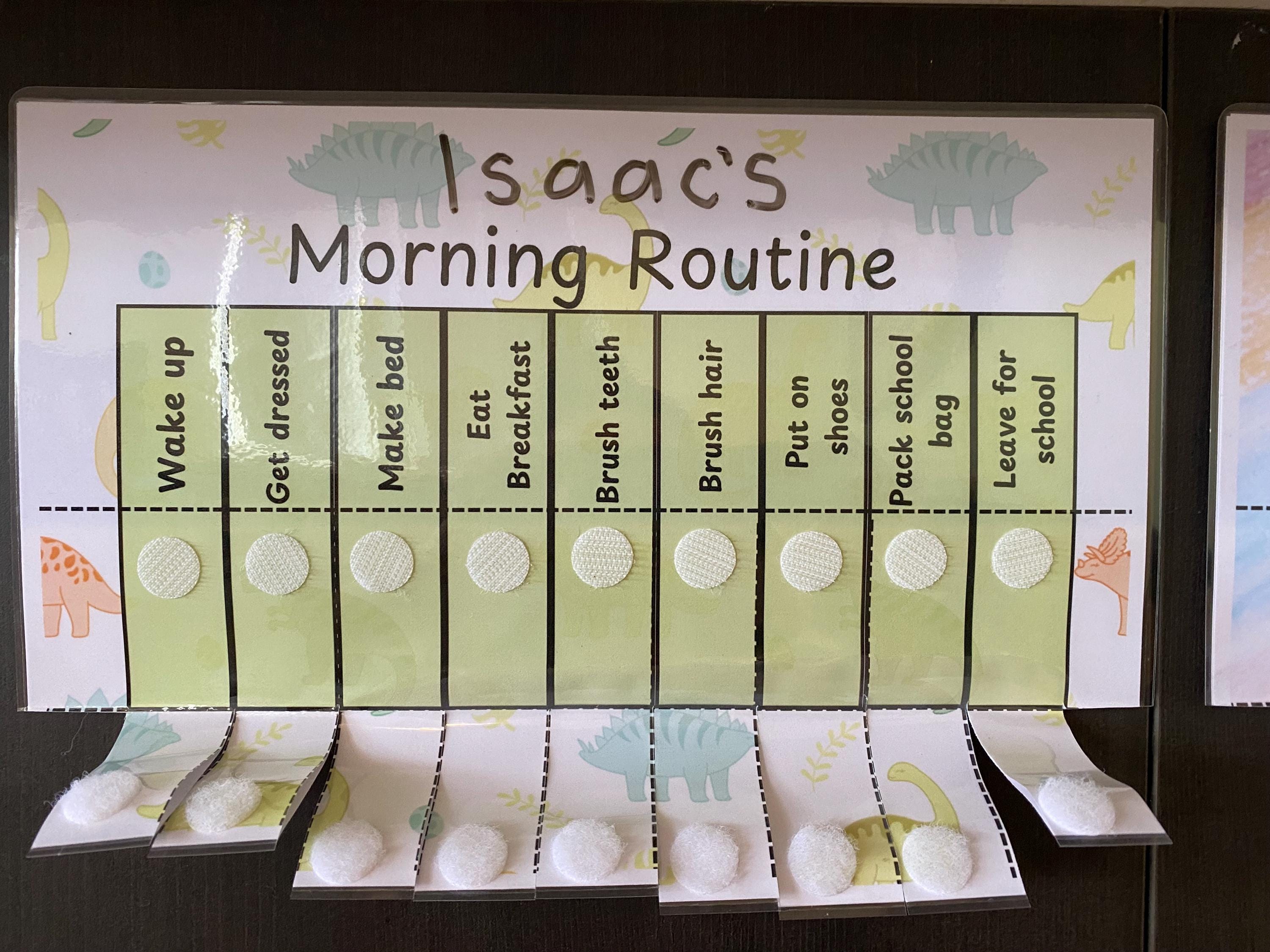 Editable Routine Chart, Digital Download Morning Chart, Download and ...