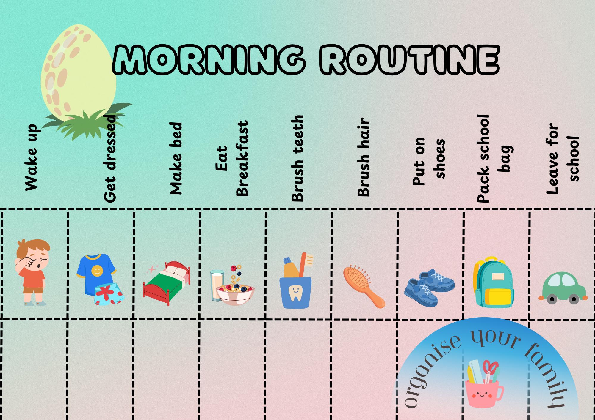 Flip Chart Chore Chart, Foldable Routine Chart, Toddler Flip Routine ...