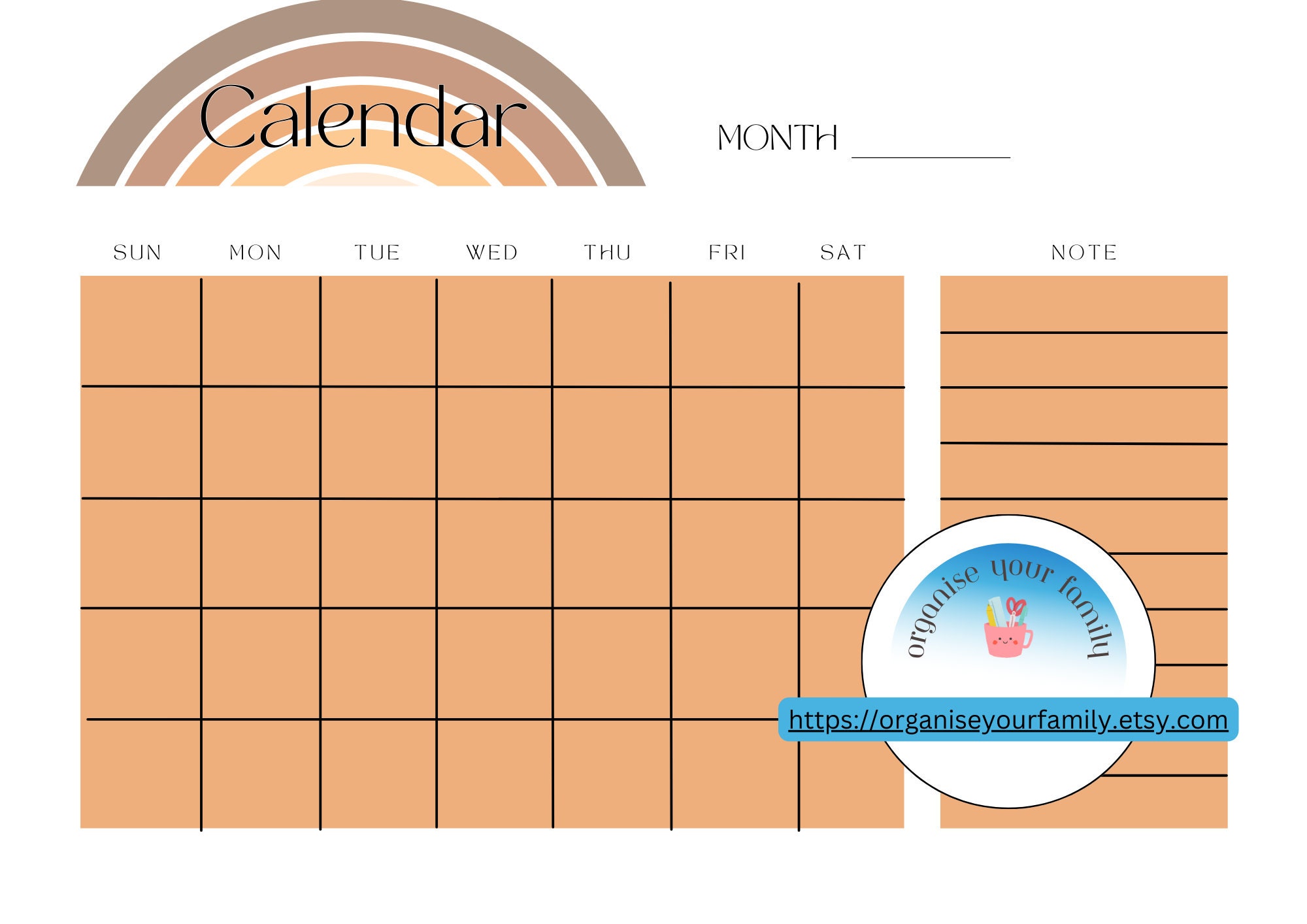Family Planner Editable, Printable Family Planner, Calendar, Budgets ...
