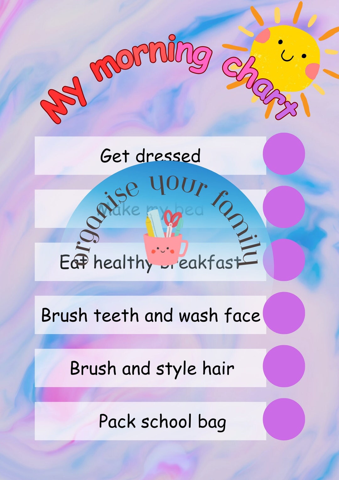 Morning Chart Morning Jobs, Routine, Morning Jobs, Get Ready for School ...