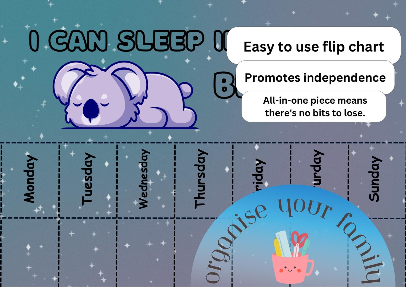 I Can Sleep in My Own Bed Flip Chart, Routine Flip Chart, Independence ...