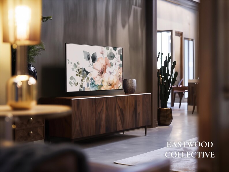 Frame TV Artwork: Soft Pastel Art, Lightacademia, Flower Desktop ...