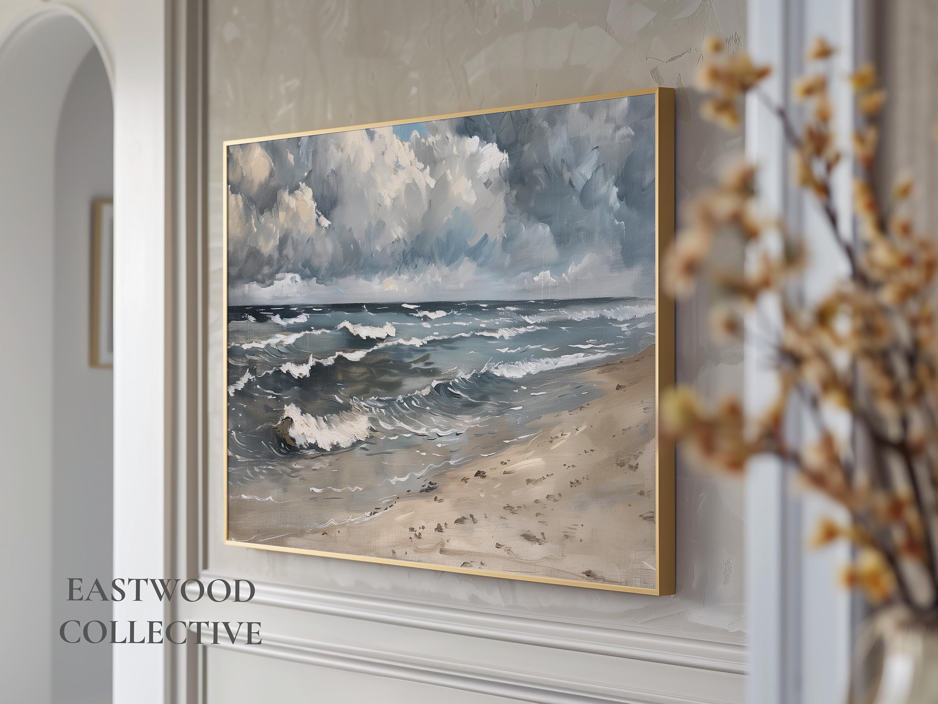 Frame TV Artwork: Beach Scene, Ocean Background, Beach Background ...