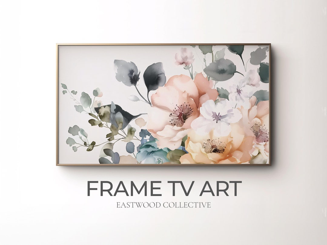 Frame TV Artwork: Soft Pastel Art, Lightacademia, Flower Desktop ...