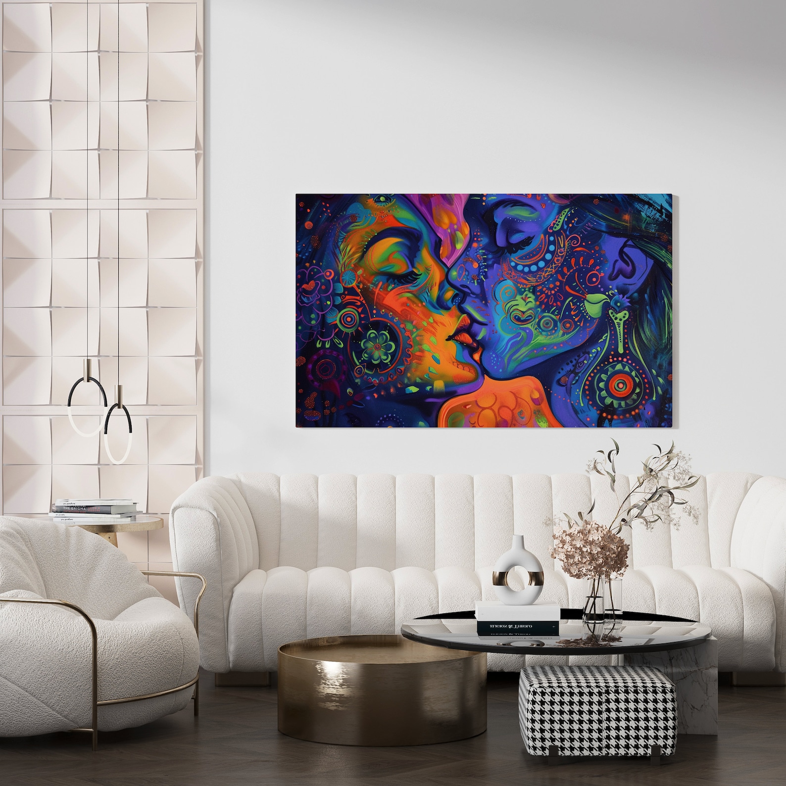 Radiant Unity: Psychedelic LGBTQ+ Love Canvas Art Print - Etsy