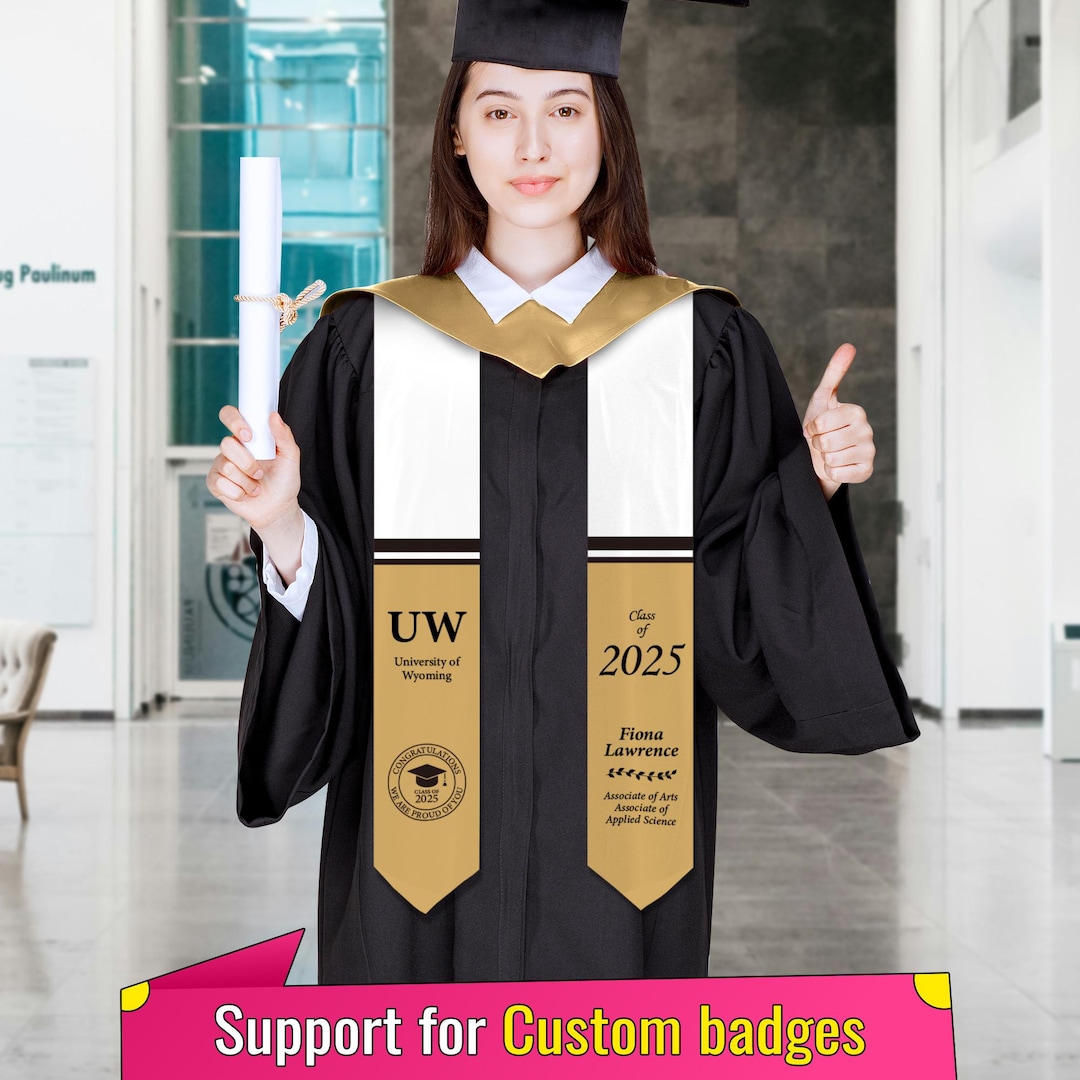 Personalized Graduation Stole,custom Graduation Sashes,grad Gift, Gift ...