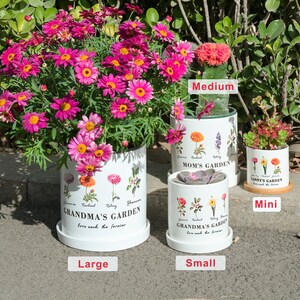 Personalized Plant Pot|birth Flower Plant Pot|grandma's Garden|gift for ...
