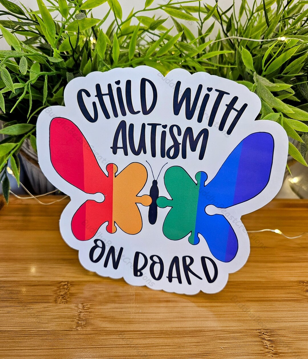 Autism Awareness Car Decal: Puzzle Butterfly, "child on Board" - Etsy