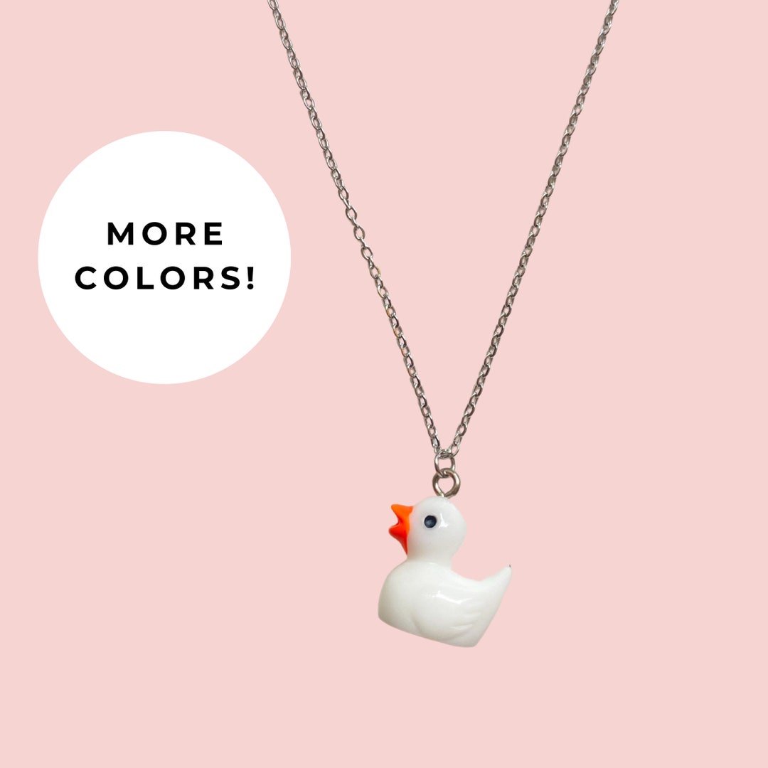 Rubber Duckie Necklace | 304 Stainless Steel Chain - Etsy