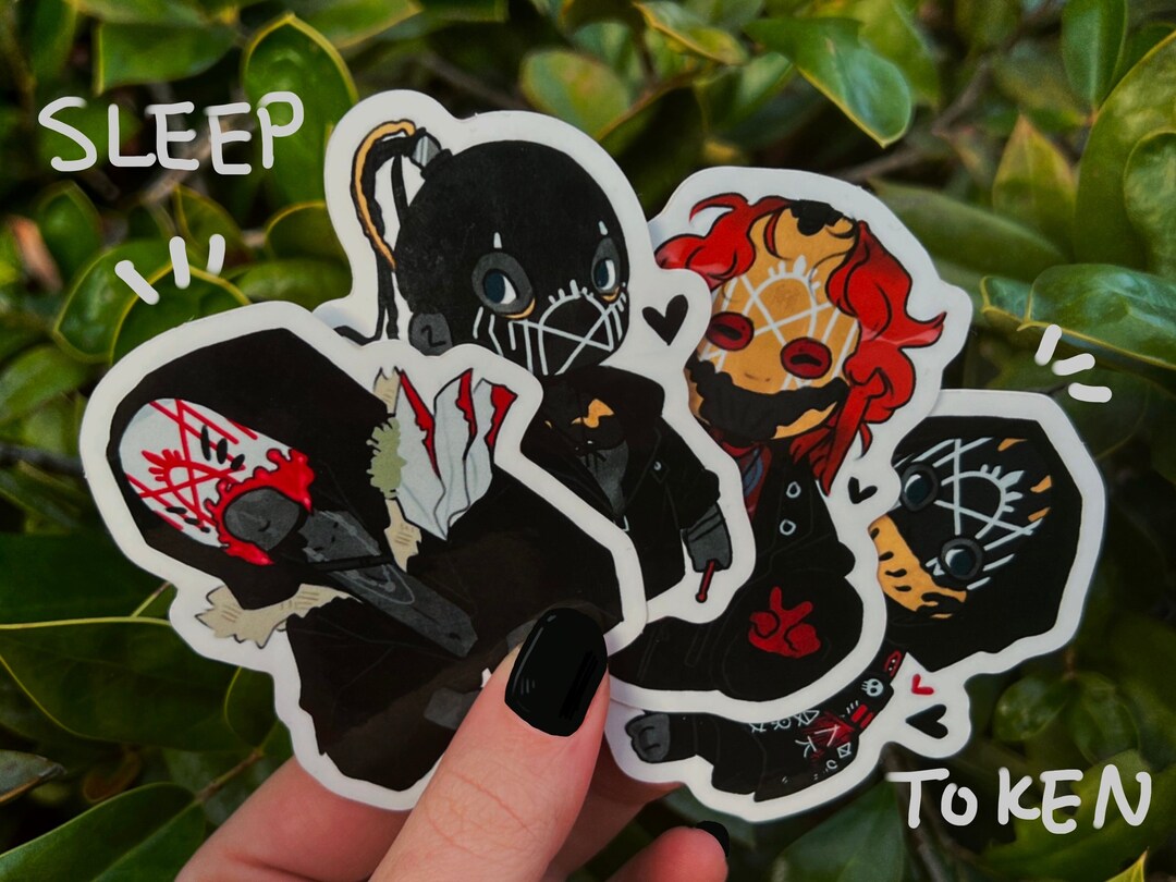 Sleep Token Stickers vessel, II, III, IV, die Cut Glossy Vinyl Sticker ...