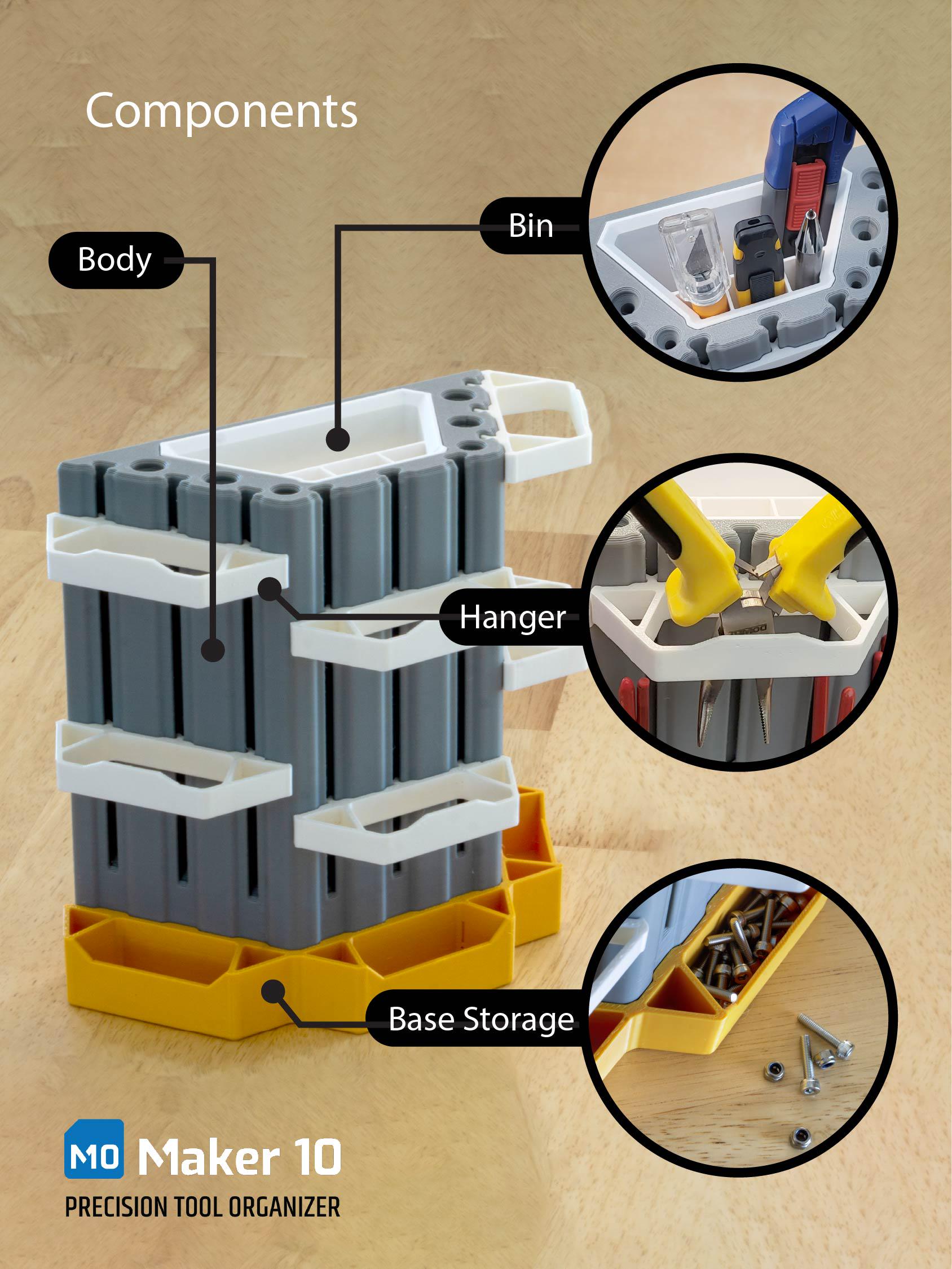 Bambu Lab 3D Printer Tool Organizer Silhouette Cameo Tool Holder Cricut ...