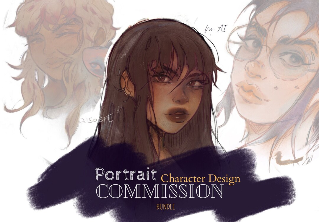 Custom Fanart & Fantasy Portrait Character Design Commission Dnd ...