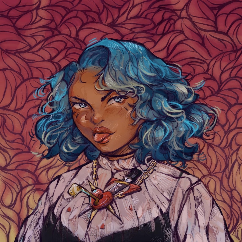 Headshot Portrait Character Design Art Commission - Dnd Character | Rpg ...