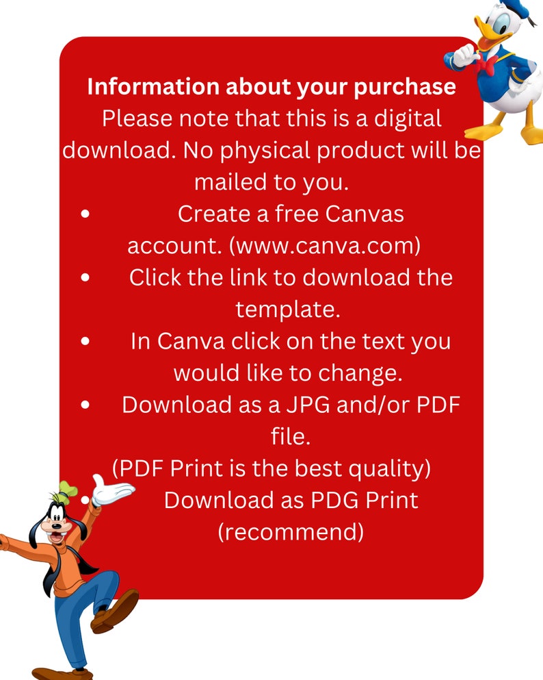 Mickey Mouse Birthday Poster - Etsy