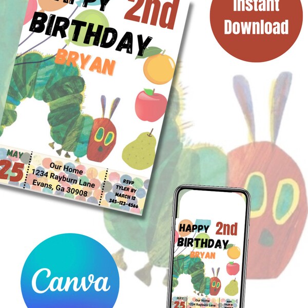 Hungry Caterpillar Birthday - Etsy