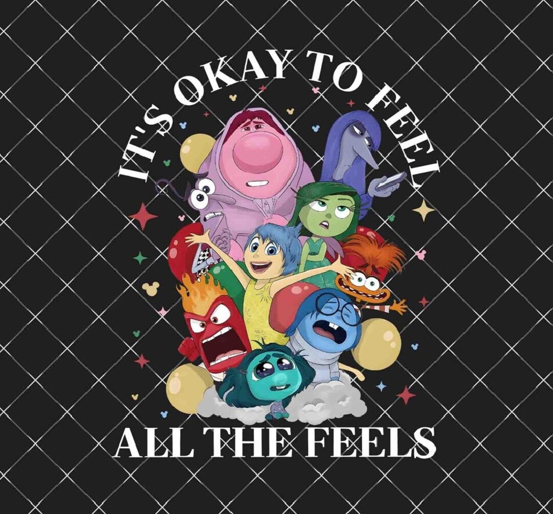 Inside Out 2 Character PNG, Digital Download It's Okay to Feel All the ...