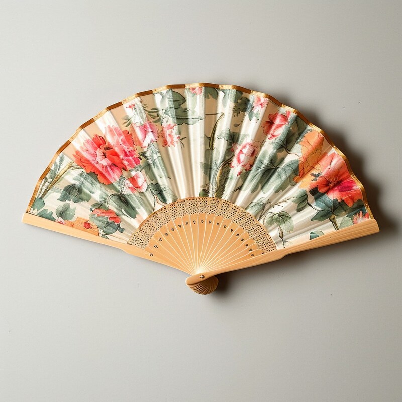 Hand Painted Fan - Etsy UK