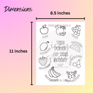 Fruit of the Spirit Coloring Page - Christian Faith Kids' Coloring ...