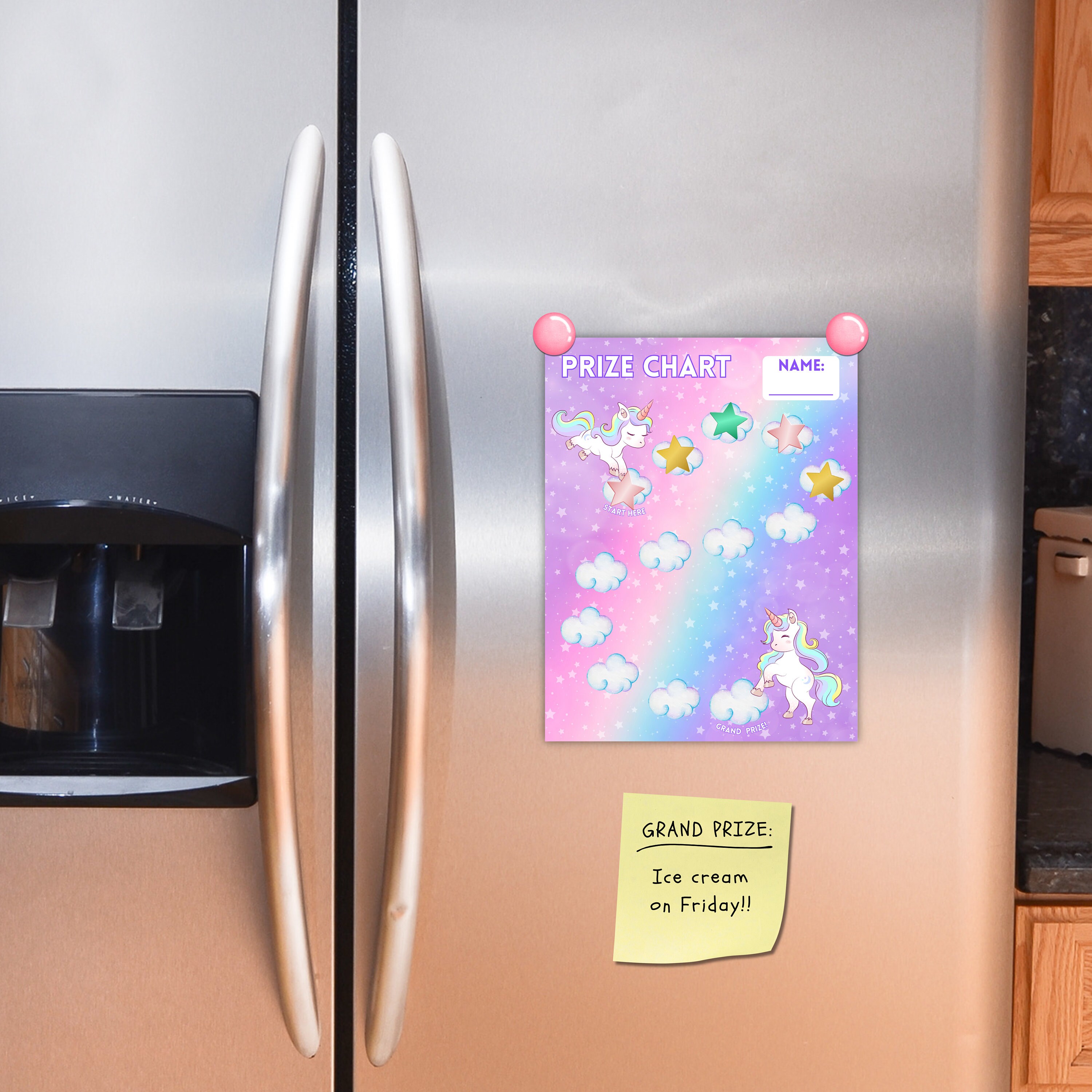 Printable Kids Sticker Prize Chart for School, Home, Chores, Good ...