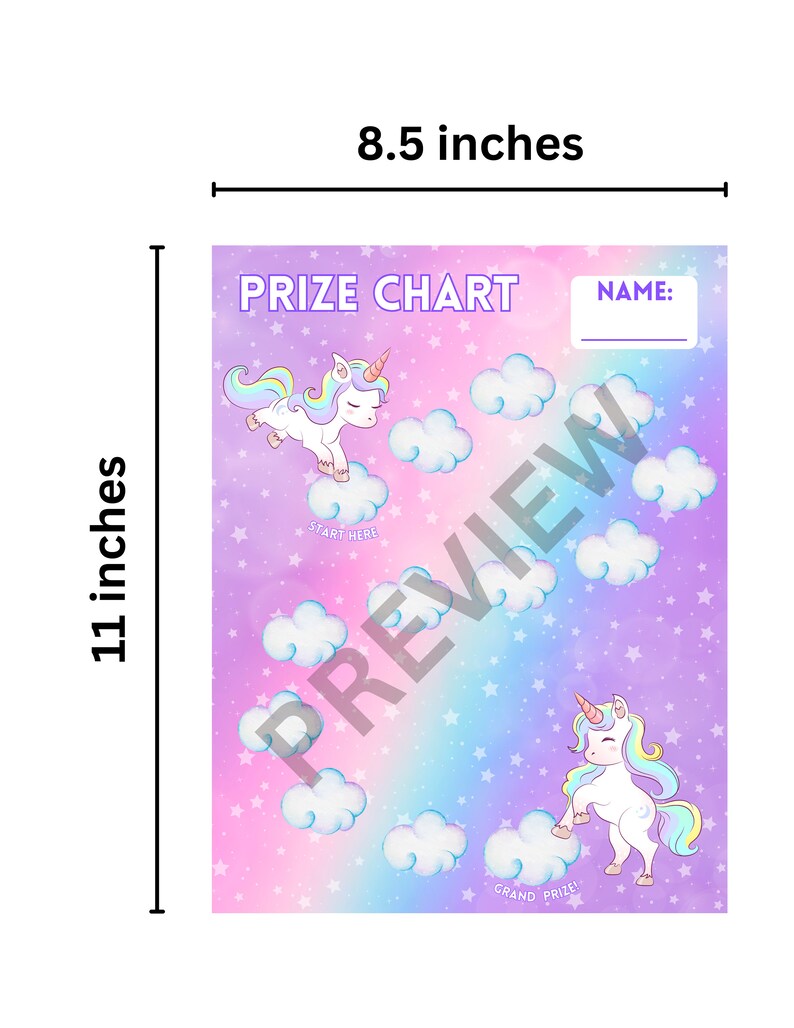 Printable Kids Sticker Prize Chart for School, Home, Chores, Good ...