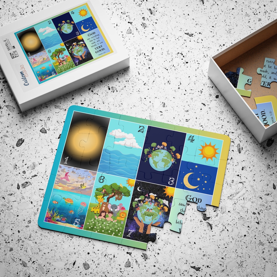 Genesis 1 - Seven Days of Creation Kids' Puzzle, 30-piece (14" X 11 ...