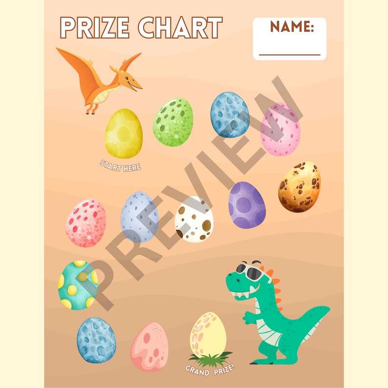 Printable Kids Sticker Prize Chart for School, Home, Chores, Good ...