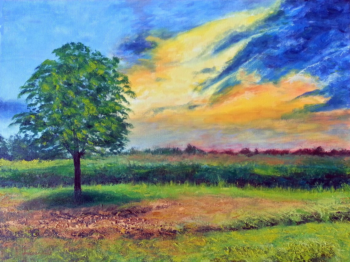 Evening Light - 24×18 Original Oil by James Fairchild – Unframed - Etsy