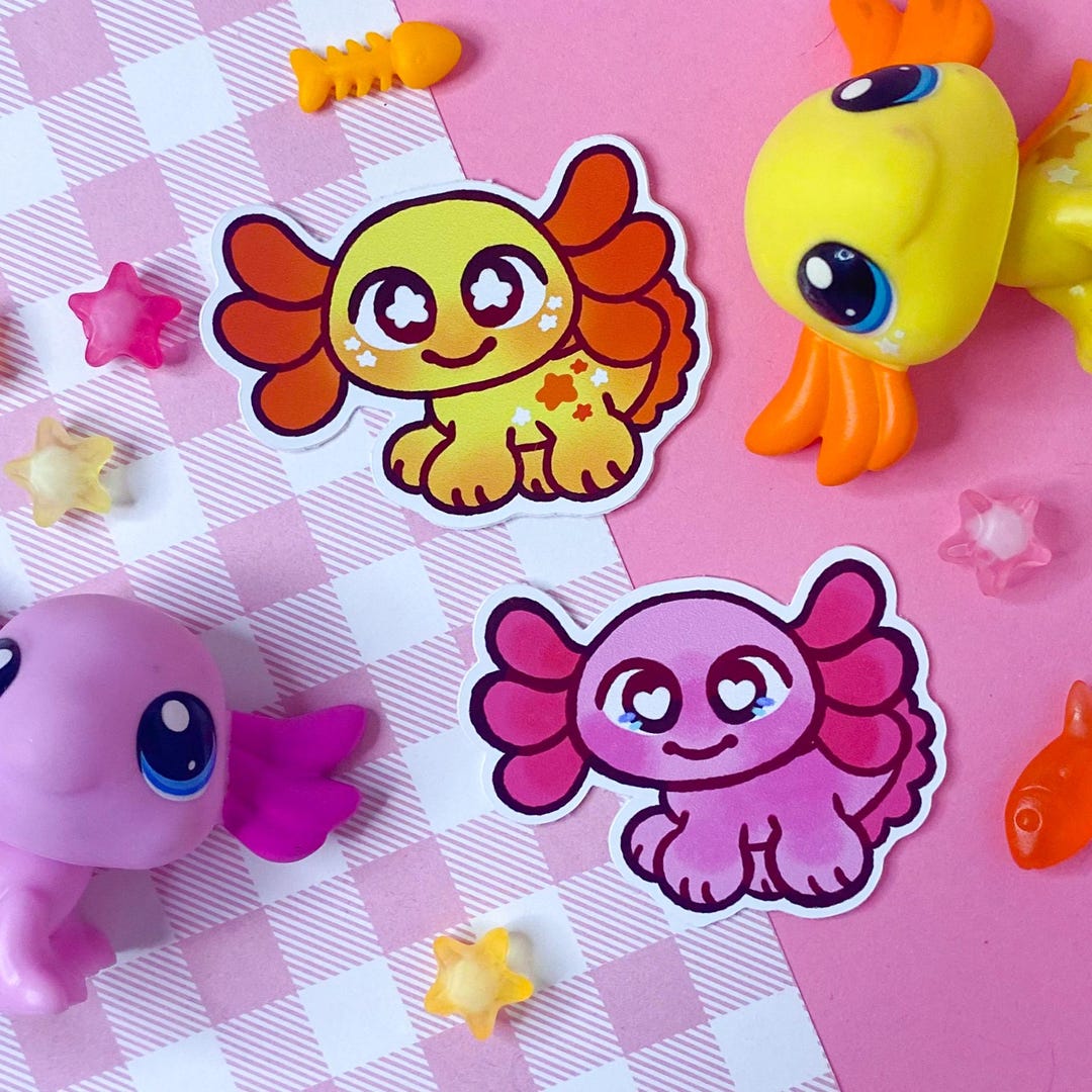LPS Axolotl 2 Glossy Vinyl Waterproof Sticker - Etsy