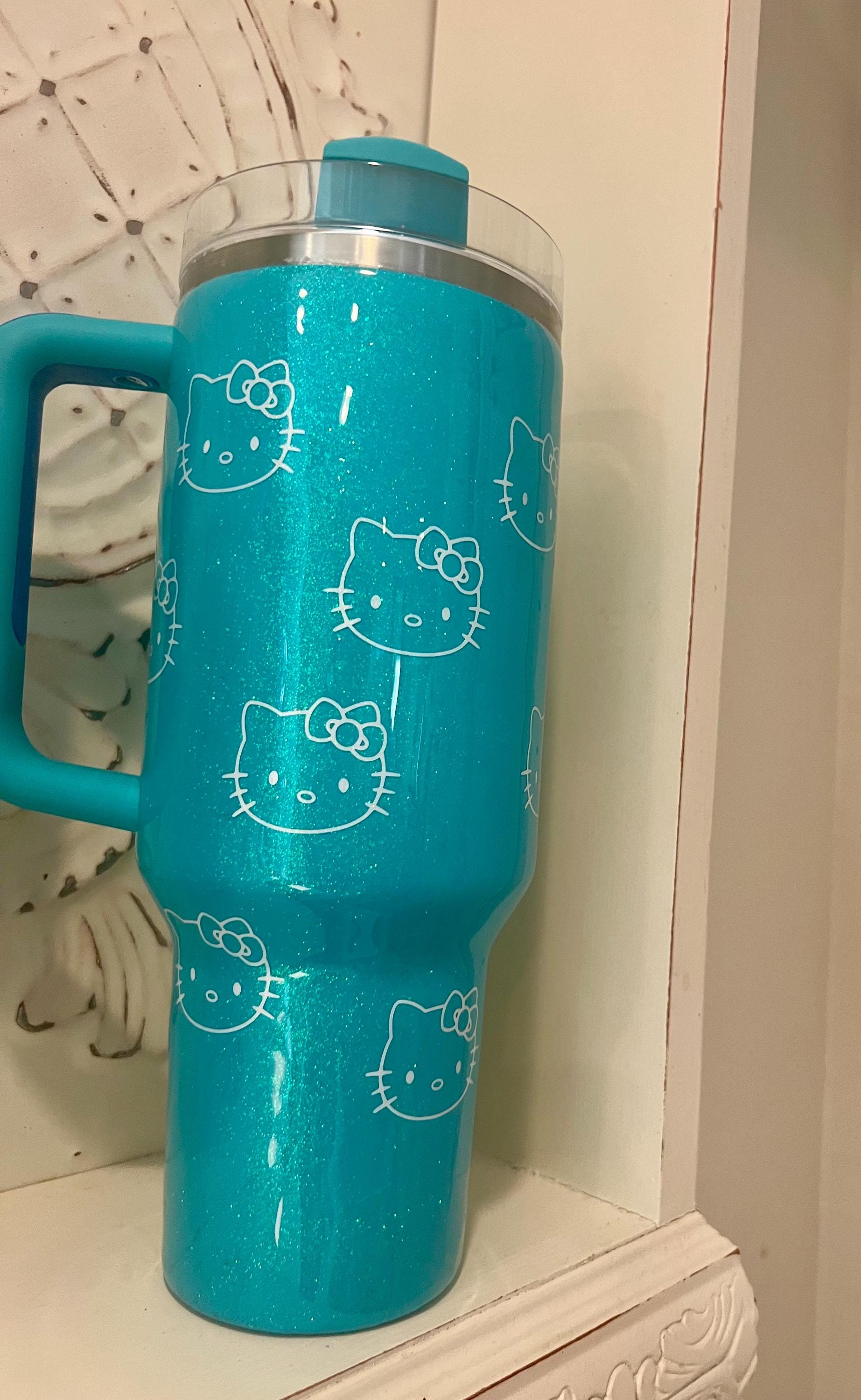 Tiffany Inspired Aquamarine Hello Kitty Stanley 40oz - Etsy