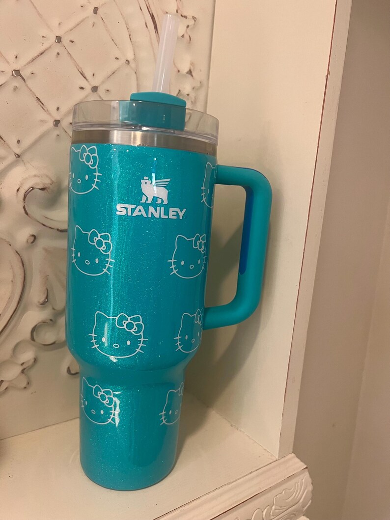Tiffany Inspired Aquamarine Hello Kitty Stanley 40oz - Etsy