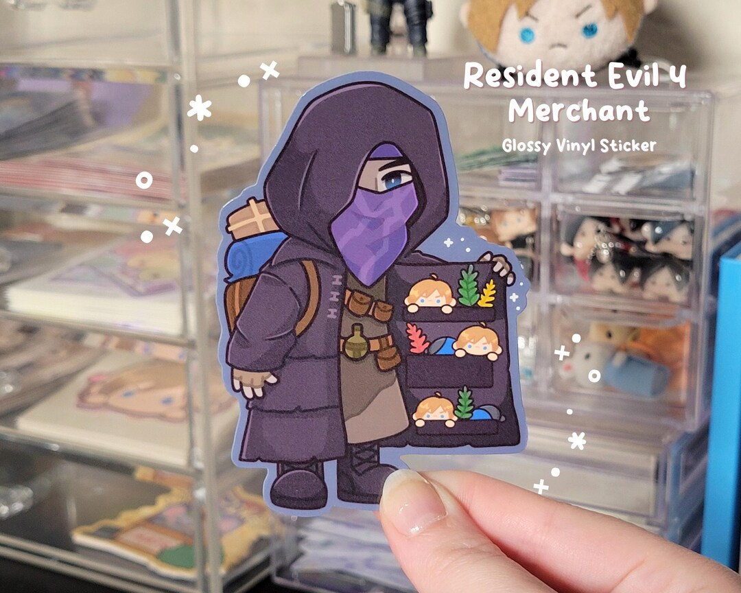 RE4 | Cute Merchant | Vinyl Sticker - Etsy