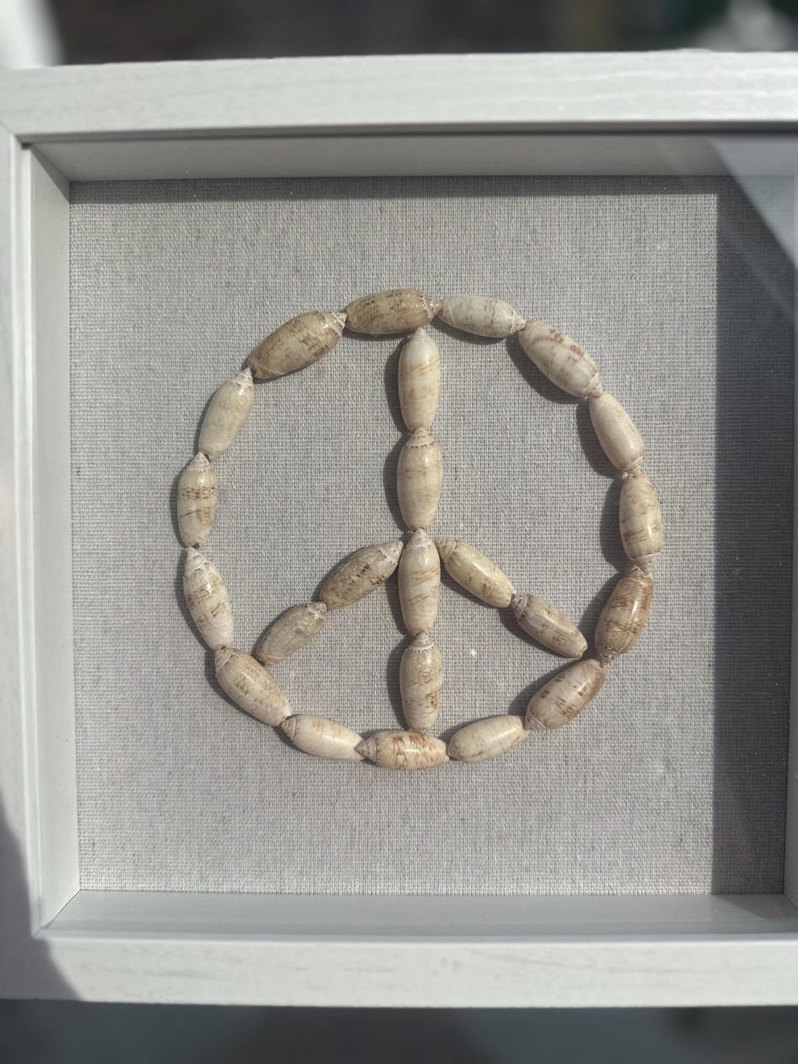 Seashell Peace Sign Wall Art - Etsy