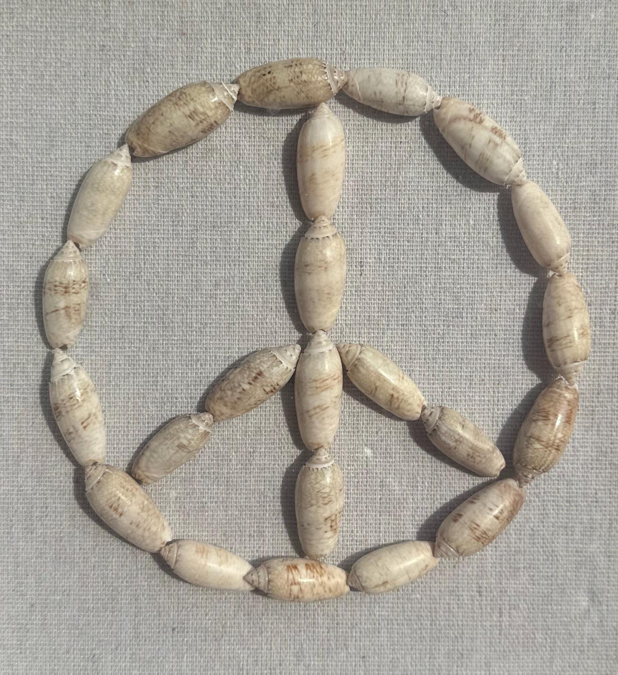 Seashell Peace Sign Wall Art - Etsy
