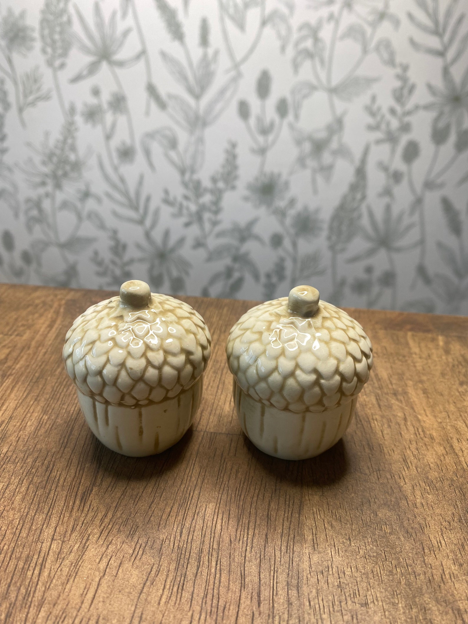 Vintage Acorn Nut Salt and Pepper Shaker Set, 2 1/2 Tall - Etsy