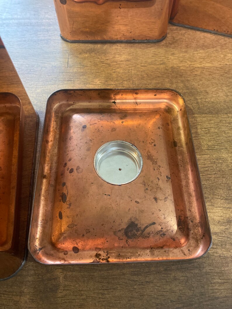 Set of 4 Stackable Vintage Square Canisters Garner Ware Canister Set ...