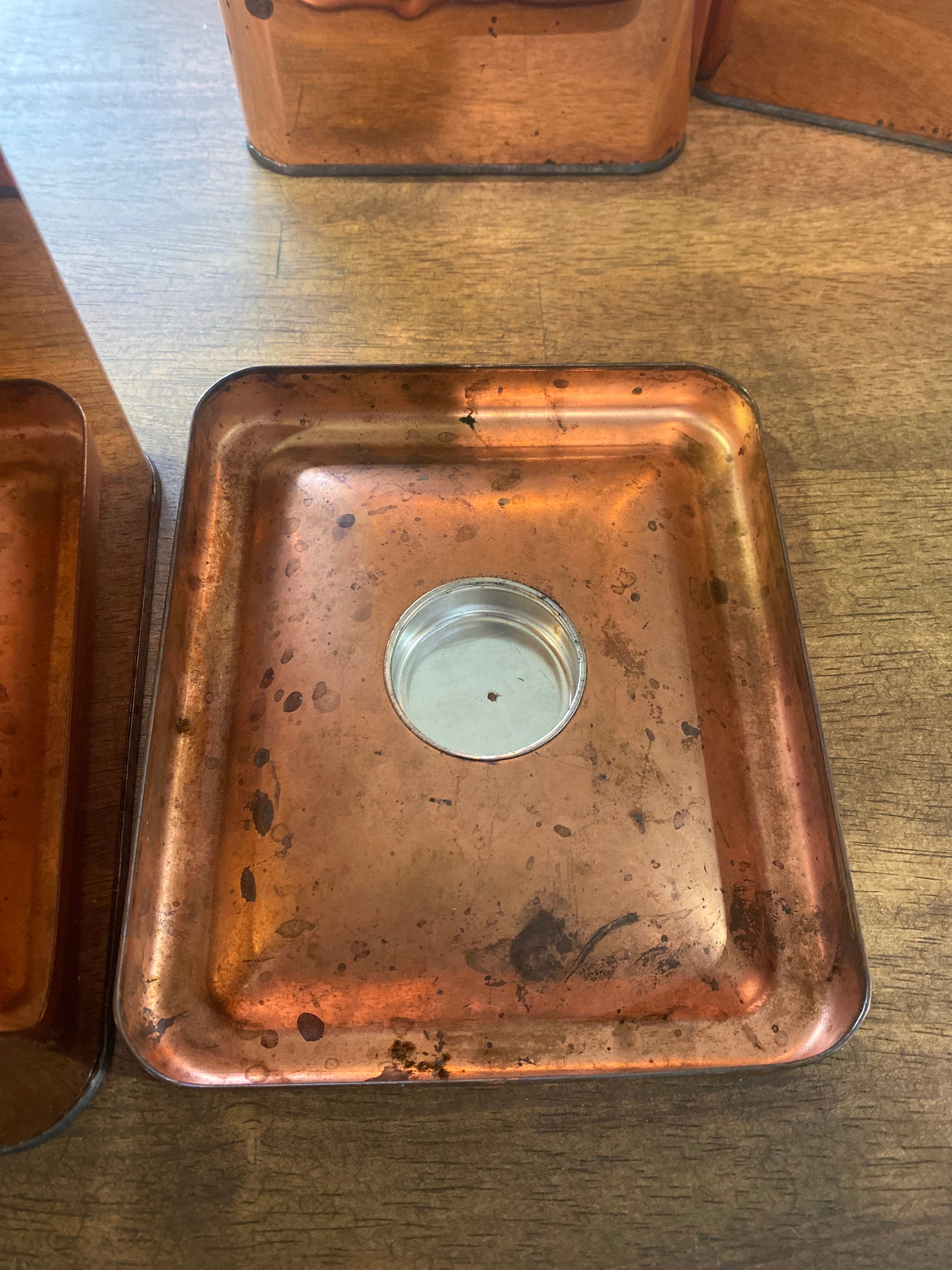 Set of 4 Stackable Vintage Square Canisters Garner Ware Canister Set ...