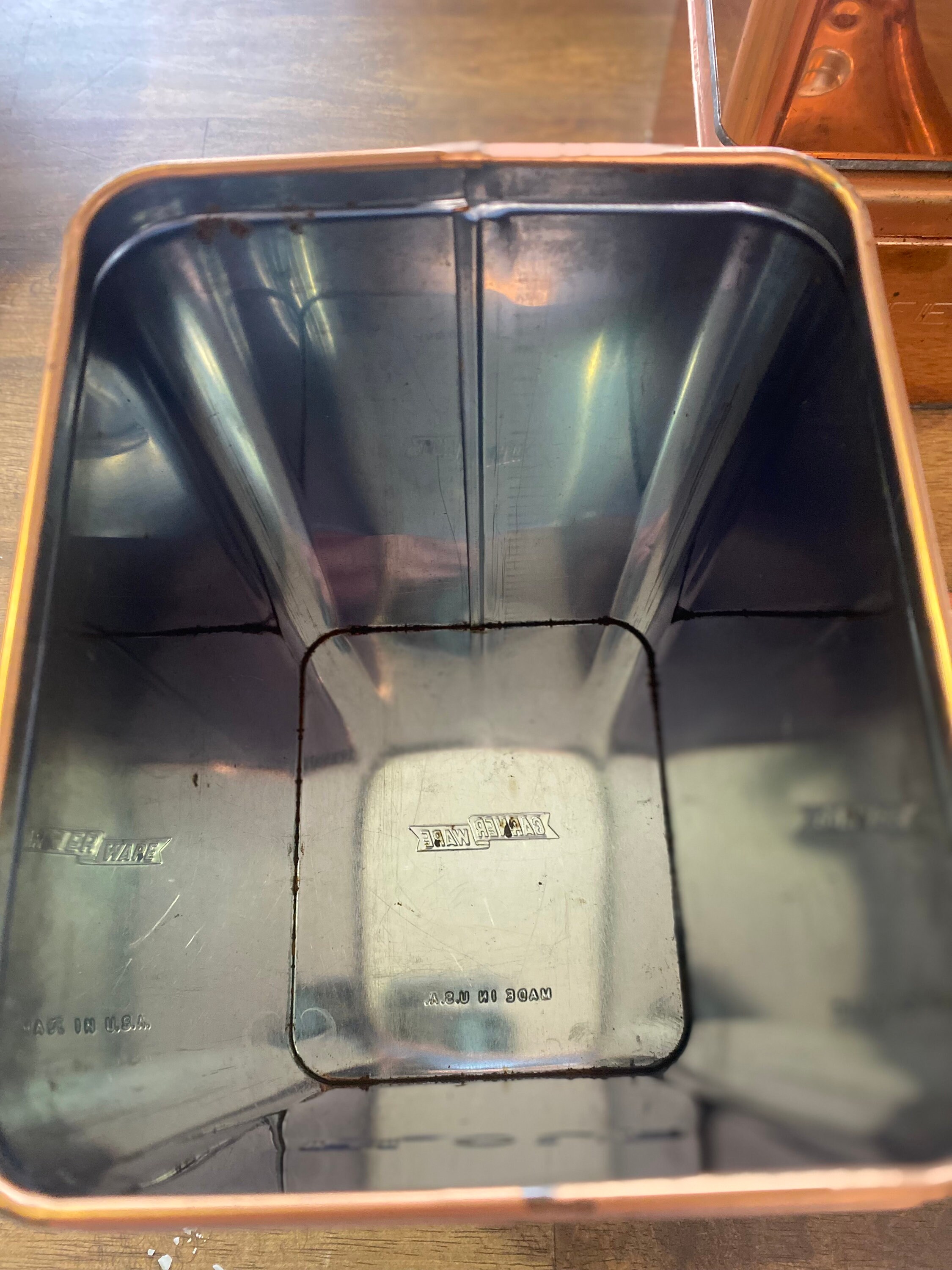 Set of 4 Stackable Vintage Square Canisters Garner Ware Canister Set ...