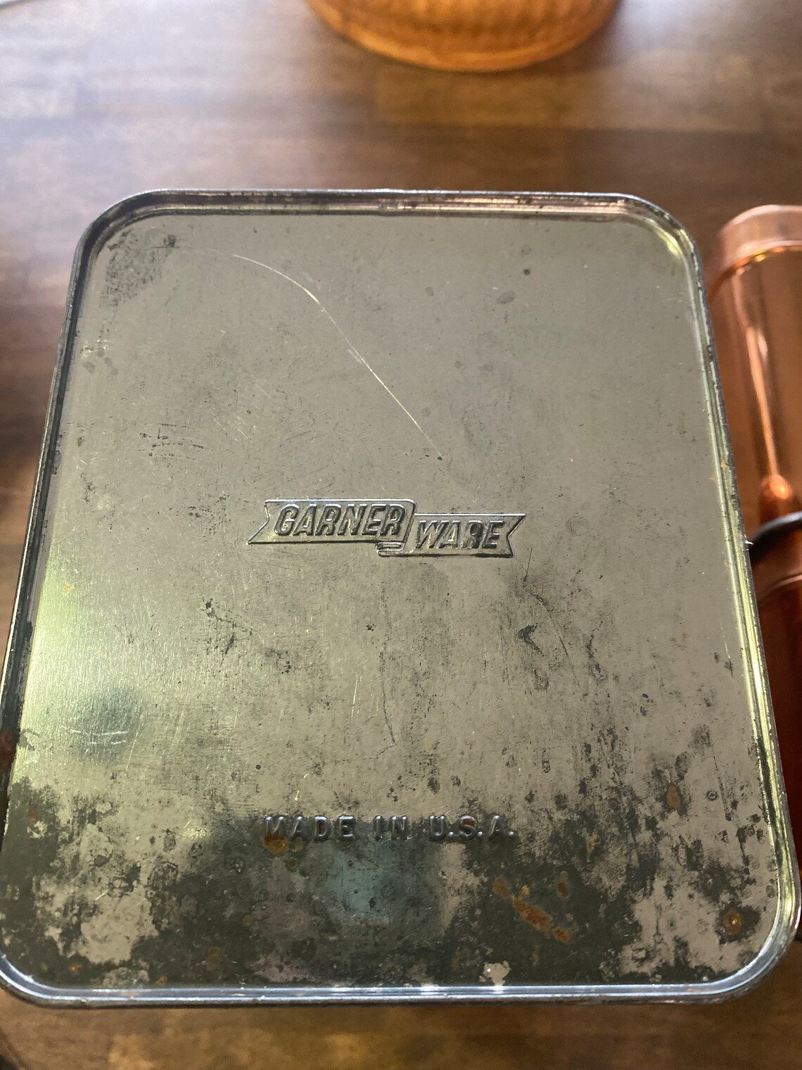 Set of 4 Stackable Vintage Square Canisters Garner Ware Canister Set ...