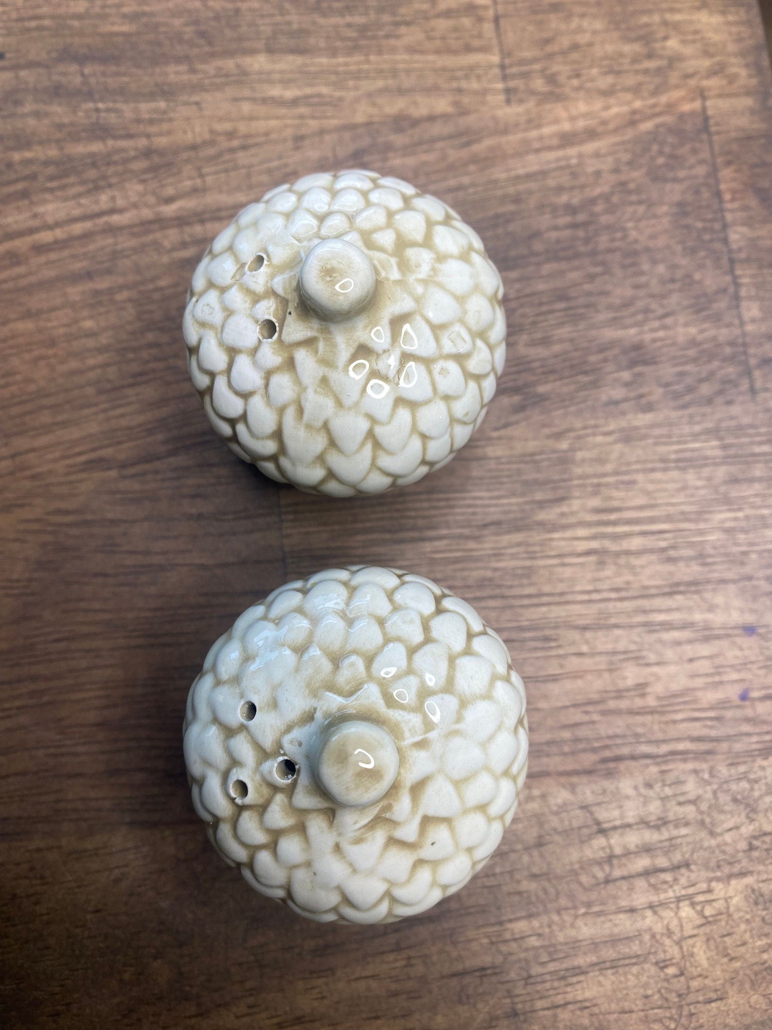 Vintage Acorn Nut Salt and Pepper Shaker Set, 2 1/2 Tall - Etsy