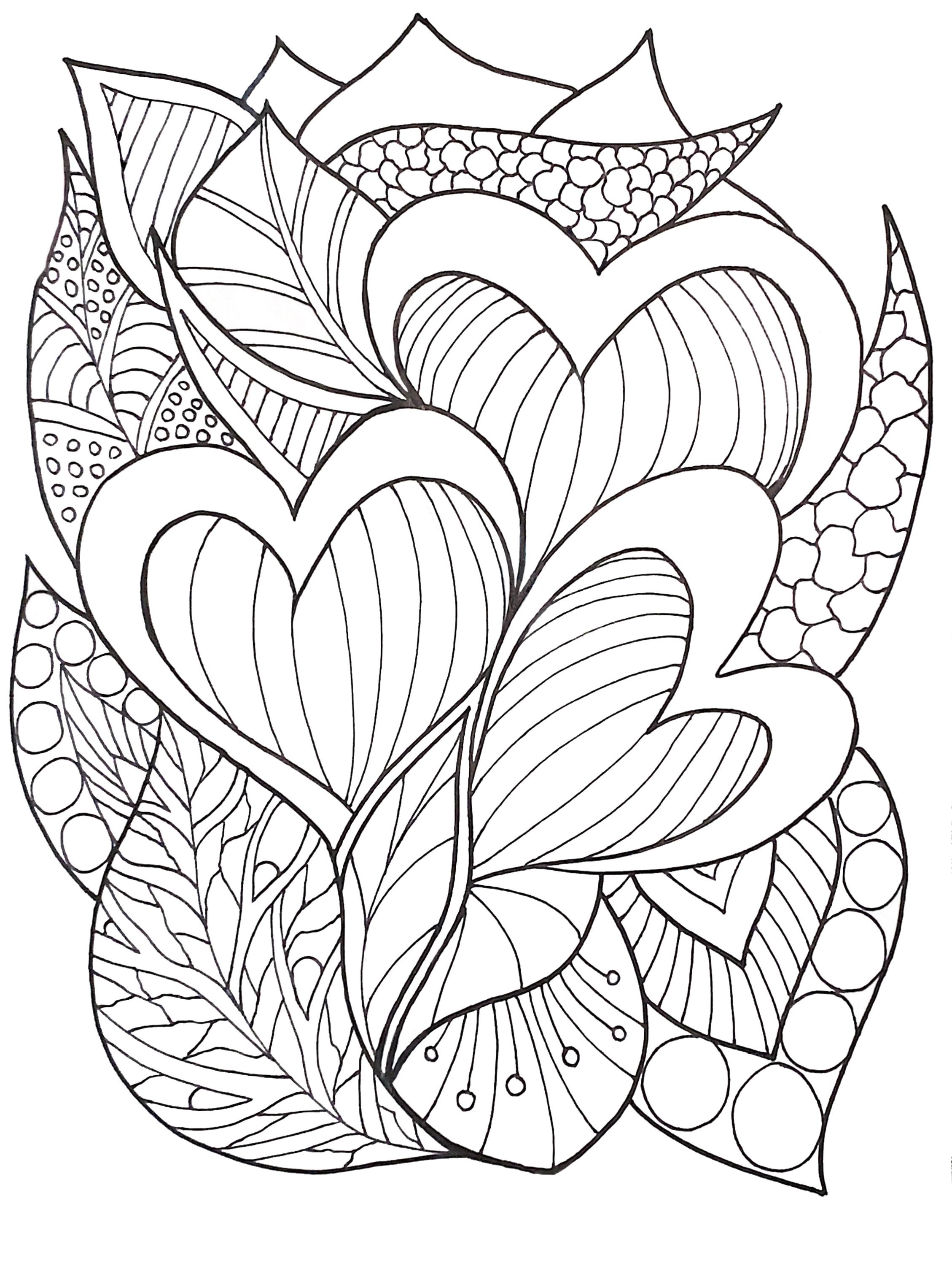 Coloring Pages,20 Adult Coloring Pages, Instant Download Floral ...