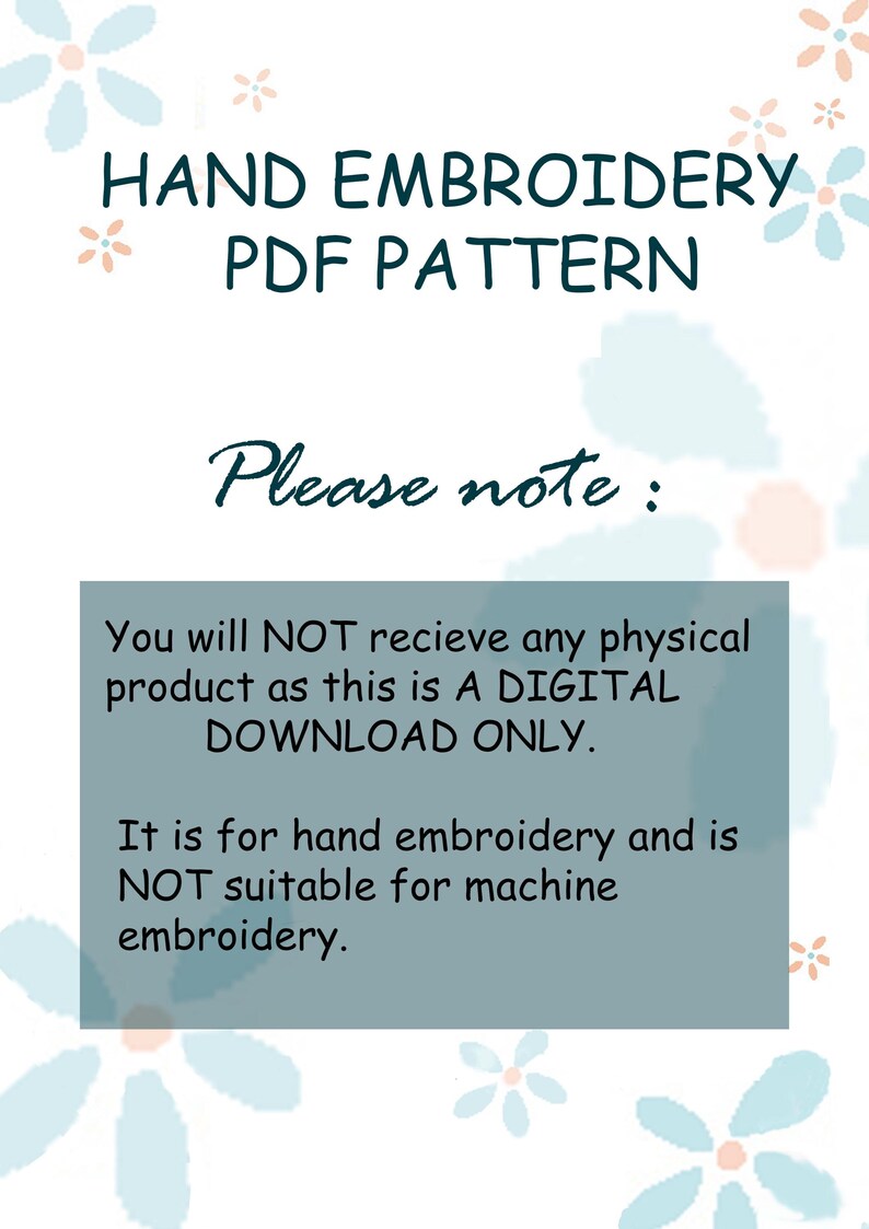 Floral Letter L Embroidery Pattern: DIY Craft (digital PDF) - Etsy