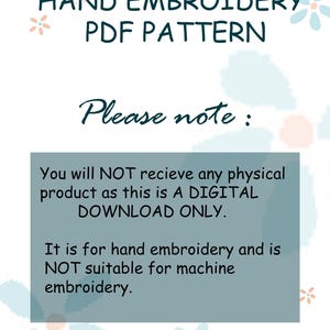 Floral Alphabet Letter H Embroidery Pattern PDF Instant Download DIY ...