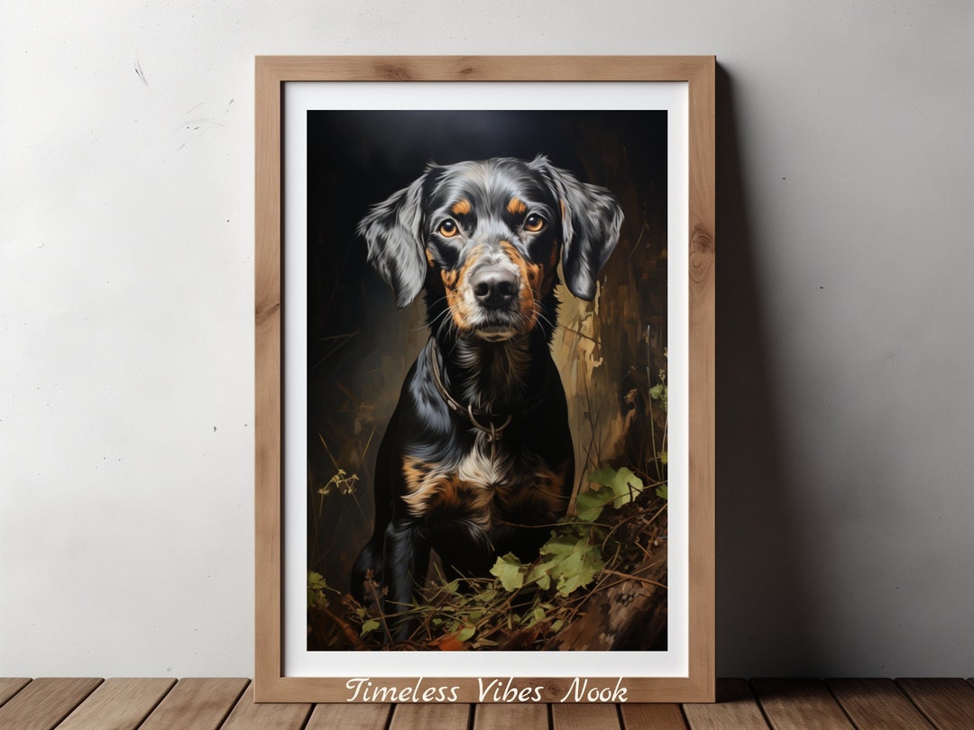 GSP Dog Portrait Printable Art Pet Lover Gift, Animal Wall Art, Home ...