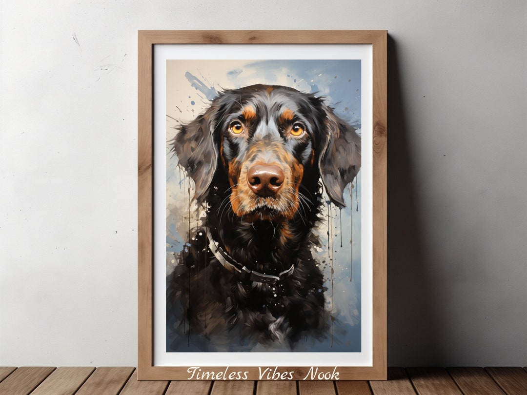 Digital Download GSP Dog Portrait Printable Wall Art, Pet Lover Gift ...